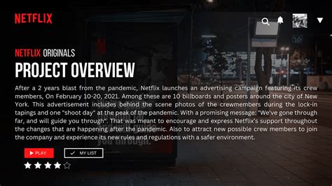 Netflix Inspired Template Behance