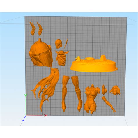 Sexy Mandalorian Star Wars Stl Files For 3d Print 3d Kiee Shop