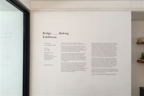 Museum Wall Minimal Elegant Typography Museum Exhibit Design Layout