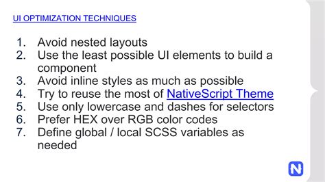 Neoito — Nativescript Best Coding Practices Ppt