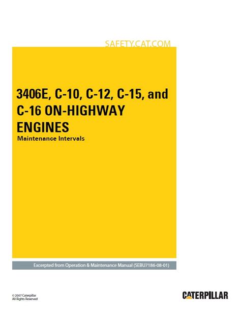 Manual De Servicios Caterpillar 3406e C10 C12 C15 C16
