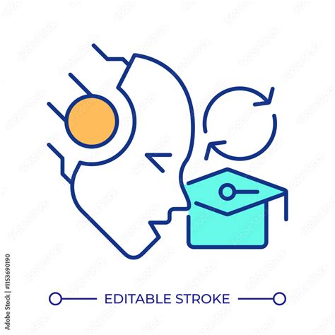 Self Supervised Learning RGB Color Icon Generative AI System Progress Automatic Technology Of