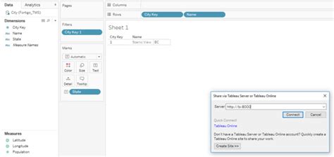 Unable To Publish Workbook To Tableau Server
