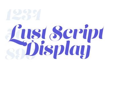 Lust Script Display Font Free Download Now
