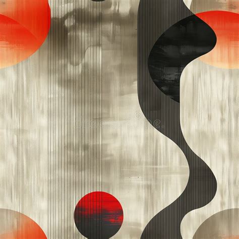 Wallpaper With Abstract Background Muted Tones Of Gray And Red