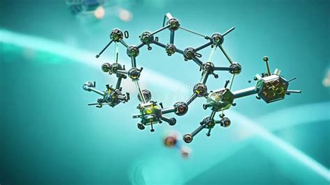 Nanobots Assembling Microscopic Structures In Scientific Abstract