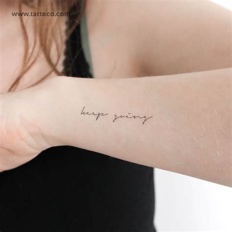 Keep Going Tattoo Symbol