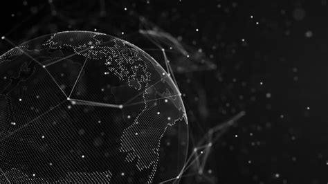 Premium Photo Global Network Connection Blue Futuristic World Map Concept Of Planet Earth 3d