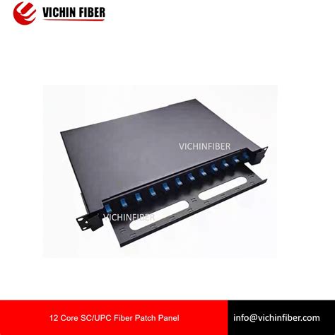 Wholesale 19 Inch 1u Front Extended 12 Port Scfc Fiber Patch Panel