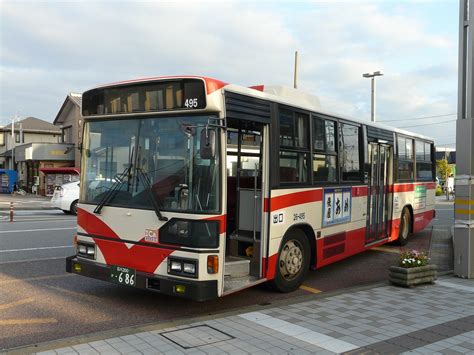 富山発金沢方面ゆき鈍行列車 加賀白山バス26 495
