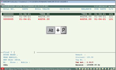 How To View Party Wise Debtors Outstanding Report In Marg Software