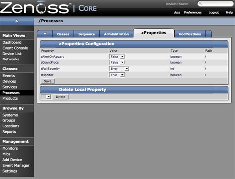 Zenoss Admin Guide Open Source Application Server And Network