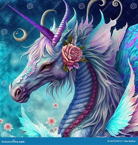 Mythical Fire And Horns Stock Illustration Illustration Of Horns