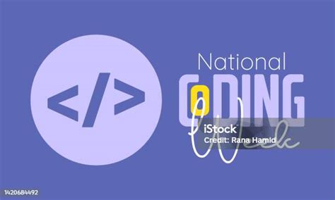 Ilustración De Concepto De Diseño De Ilustración Vectorial De La Semana Nacional De Codificación