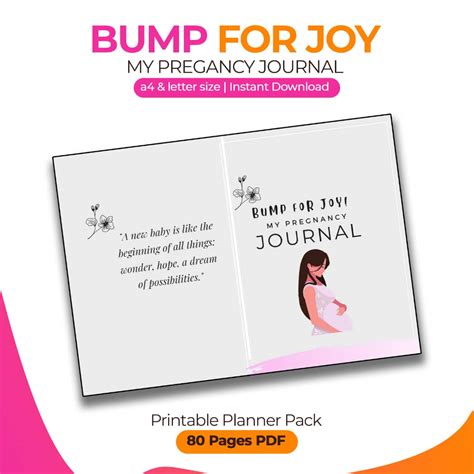 Free Printable Pregnancy Planner Workbook And Journal Mimosas