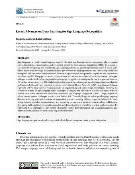 Pdf Recent Advances On Deep Learning For Sign Language Recognition