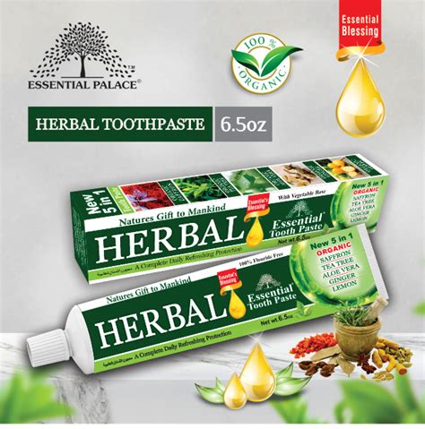 Organic Herbal Toothpaste Essential Palace