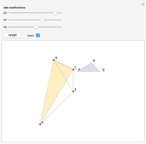 orthologic triangles wolfram demonstrations project