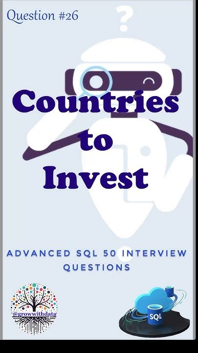 Countries To Invest Sqlfordataengineer Faangpreparation