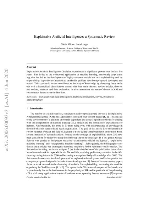 Pdf Explainable Artificial Intelligence A Systematic Review