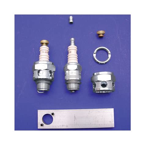 V Twin Mfg 18mm Spark Plug Conversion Kit For Harley Fl El Ul Wl 1936