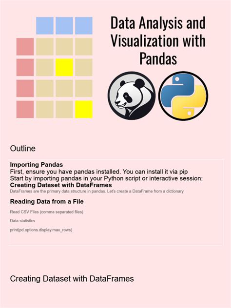 Data Analysis And Visualization With Pandas Pdf
