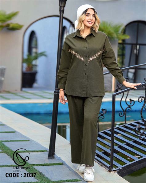 شومیز شلوار لینن لوک کد ۲۰۳۷ شهریار