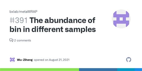 The Abundance Of Bin In Different Samples Issue Bxlab MetaWRAP GitHub