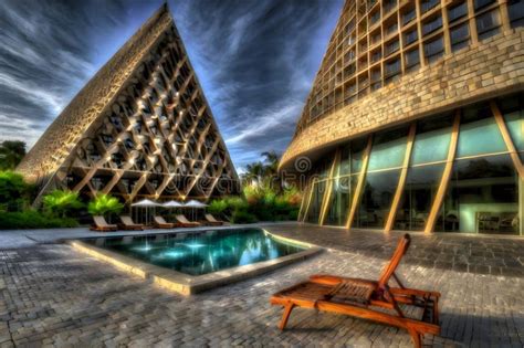triangular elegance merging nature s beauty with luxurious design house