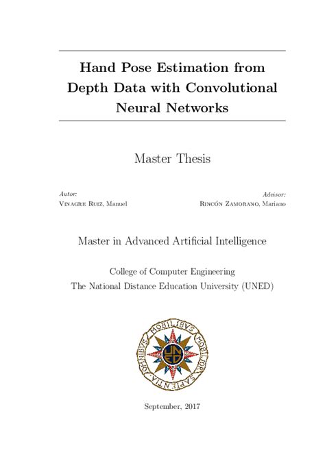 Pdf Hand Pose Estimation From Depth Data With Convolutional Neural