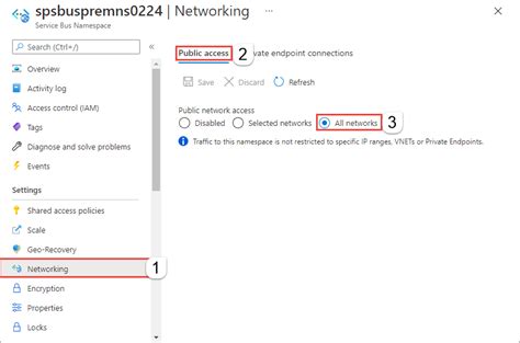 네트워크 서비스 엔드포인트 구성 Azure Service Bus Microsoft Learn
