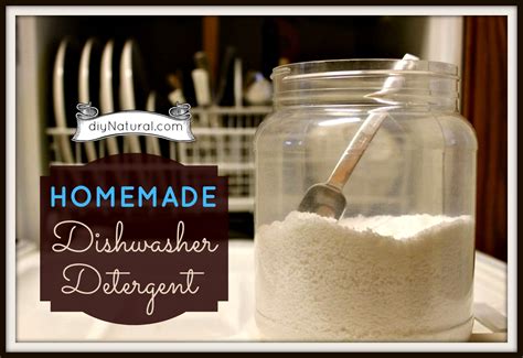 Homemade Dishwasher Detergent Soap And Natural Rinse Agent
