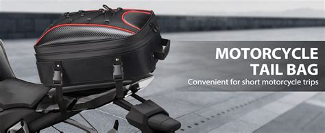 Zzm Expandable Motorcycle Tail Bag 22l 34l Waterproof