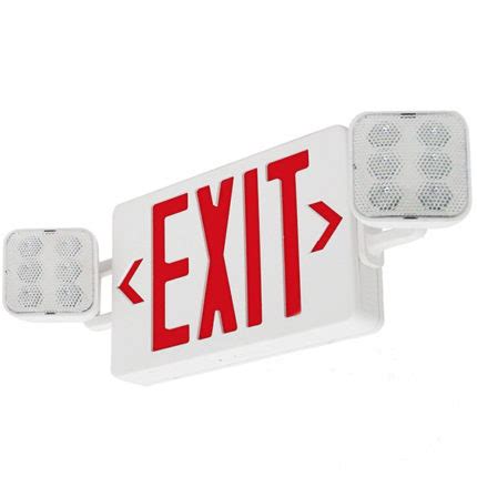 Get Top Quality 180 Adjustable Red LED Exit Light Combo