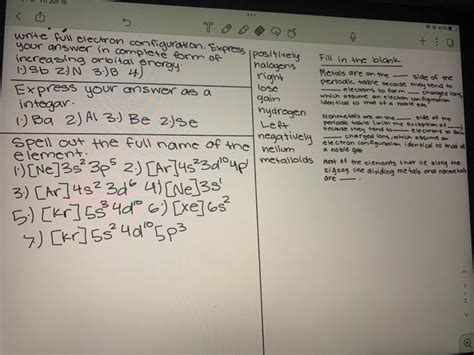 Solved Write Full Electron Configuration Express Your