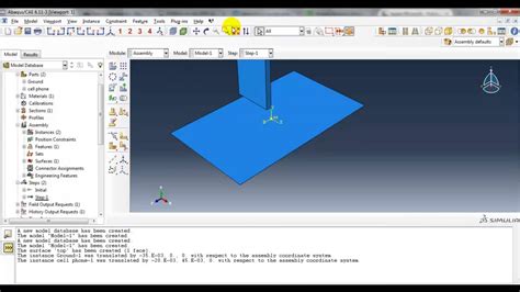Abaqus Tutorial Drop Test Of A Cell Phone Purely Elastic Youtube