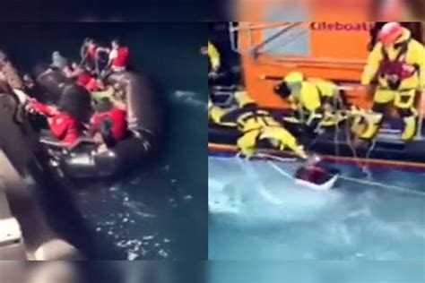 50名移民乘船穿越海峡前往英国，途中倾覆落入冰冷海水，4人死亡