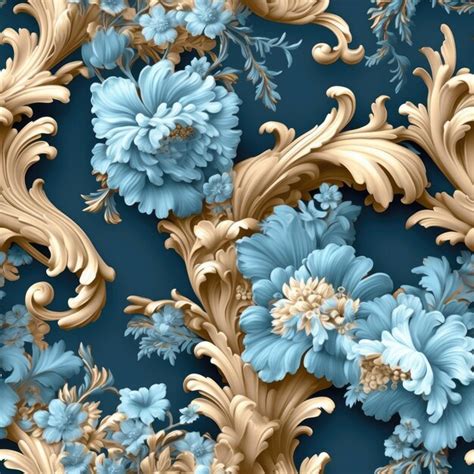Premium Ai Image Traditional Illustration Of Rococo Seamless Pattern Ai Generated Premium Ai Image Traditional Illustration Of Rococo Seamless Pattern Ai Generated