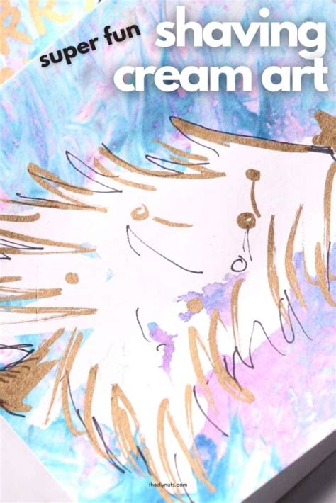Diy Shaving Cream Art Cards The Diy Nuts