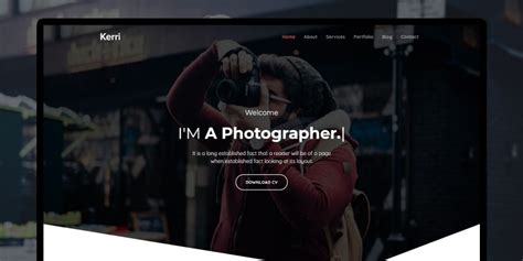 Kerri Responsive Bootstrap 4 Personal Template By Srbthemes Codester