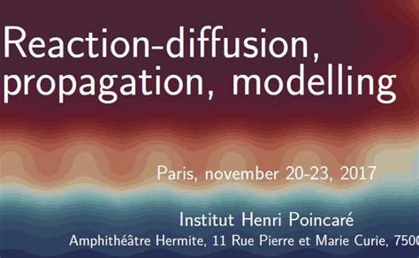 Reaction Diffusion Propagation Modelling Cams