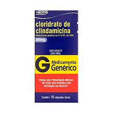 Clindamicina 300mg 16 Caps Durasteu Mercadao Dos Medicamentos