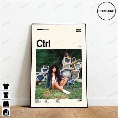 Sza Ctrl Sza Ctrl Deluxe Music Album Minimalist Art Retro Modern