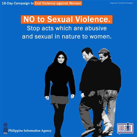 Pia Sexual Violence Is Punishable By Law