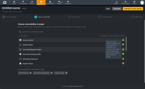 Courses For Cybersecurity Coding Secure Code Warrior