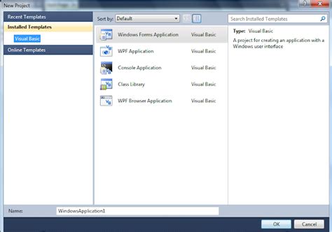 · Langkah Selanjutnya Pilih Lah Windows Formsaplication Setelah Itu