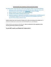 STAT Fall Problem Set Pdf STAT Problem Set Hypothesis Testing Involving Two