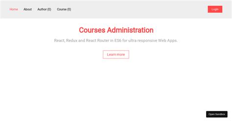 Course Management Redux Codesandbox