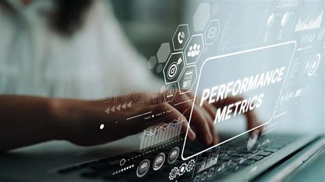 Businesswoman Analyzing Performance Metrics On Digital Interface With