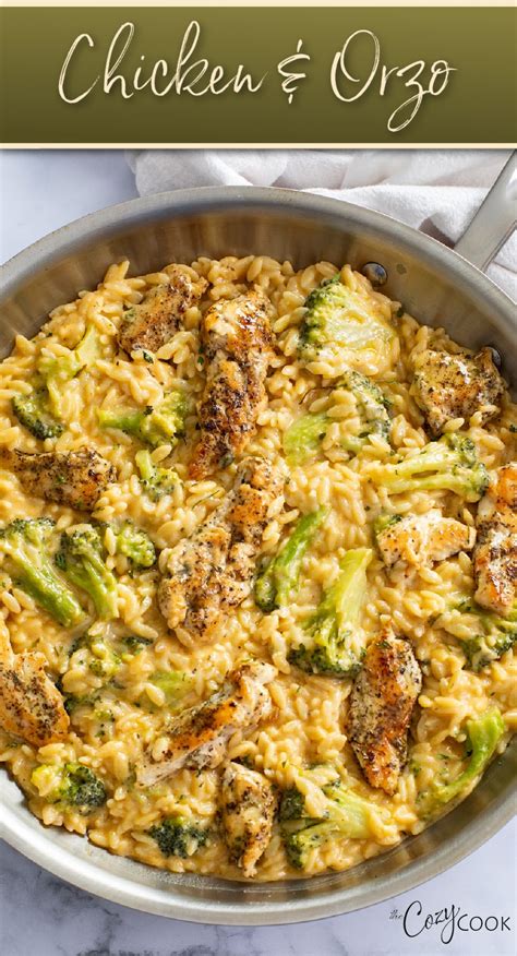 Chicken And Orzo In 2024 Chicken Dinner Recipes Healthy Recipes